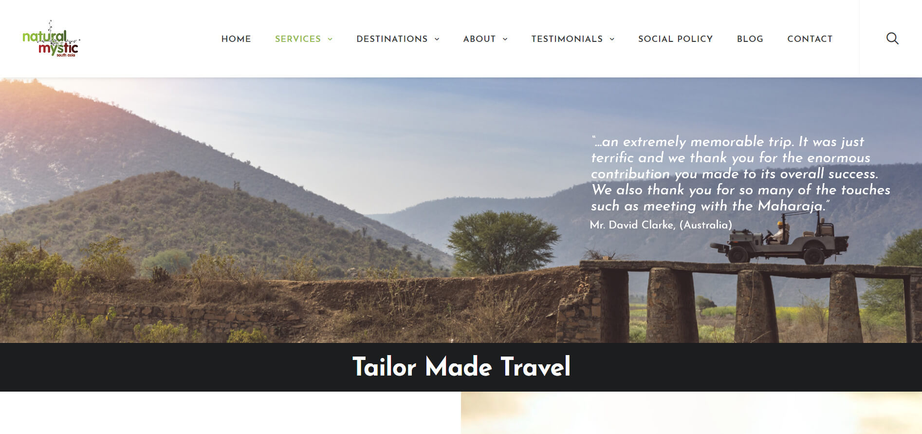 Tailor Made Travel | Natmystic | Natural Mystic | Natural Mystic South Asia